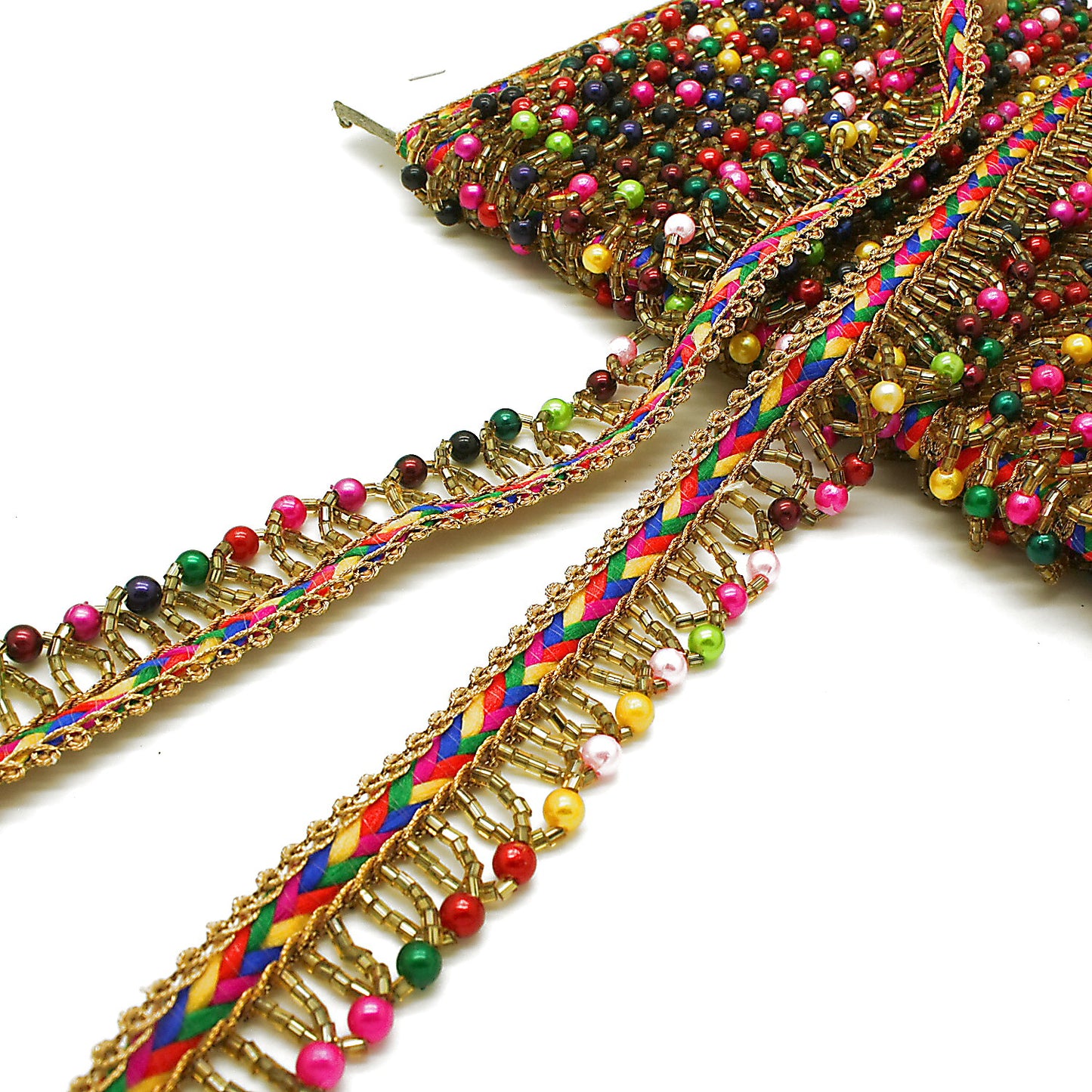 MULTICOLOR FRINGE EDGING TRIM - sarahi.NYC – Sarahi.NYC