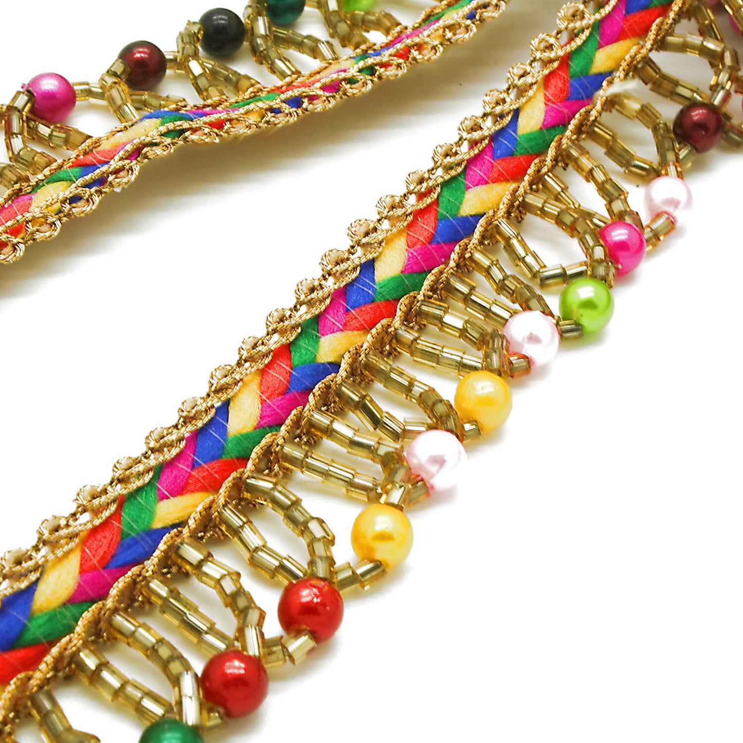 MULTICOLOR FRINGE EDGING TRIM - sarahi.NYC – Sarahi.NYC